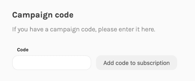 How do I redeem a campaign code? - brandox.com