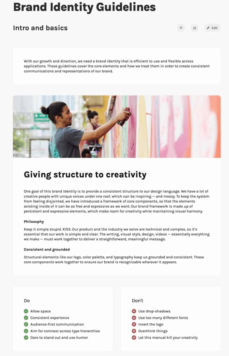 How can I use content blocks to setup brand guidelines? - brandox.com